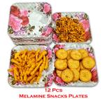 Buy INPRO Melamine Snacks Plates: Lightweight Melamine Square 6 Inch ...