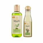 Buy Vagad's Khadi Herbal Gramodaya Henna & Tulsi Shampoo + Tulsi Hair Oil (210+200)ml Online at ...
