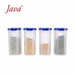 Buy JAVA - 1700 ml Plastic Grocery Container (Pack of 4, Blue) Online at Best Prices in India ...