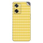 Buy GADGETSWRAP Printed Vinyl Skin Sticker for Oppo A77s - Yellow check ...