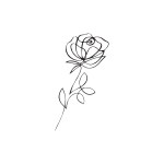 Buy SIMPLY INKED Linear Rose Temporary Tattoo, Designer Tattoo for all ...