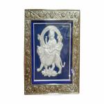 Buy Goldgiftideas Pure 999 Silver Ambe Maa Idol Photo Frame, Durga Maa ...