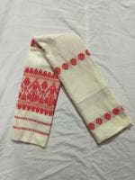 Buy SENEHI_Handloom Cotton 200 GSM Assamese Gamcha/Gamosa, use as Scarf ...