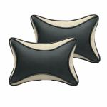 Buy MOCKHE Car Faux Leather Neck Rest and Headrest Pillows Cushion Set ...