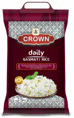 Buy CROWN RICE, Daily Basmati Rice, Broken Rice, Double Polished 100% ...