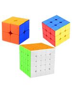Buy CrackaDeal Plastic Cube Combo Set of 2X2, 3X3, 5X5 High Speed ...