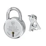 Buy KI SHIELD Round PAD Lock 75mm (Long Shackle) || (10 Levers, 3 Keys ...