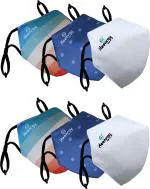 Buy Heenrgy Biotech Multicolor Cotton Reusable Washable 3 Layer Cloth ...