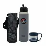 Buy Flair Cappuccino Vacuum Insulated Steel Flask with Drinking Cup Lid ...