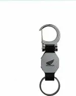 Buy Blue Aura Atar Black Metal Antique Honda Keychain With Hook Design ...