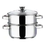 Buy Vinod Stainless Steel 2 Tier Steamer/Momo/Modak Maker with Glass ...