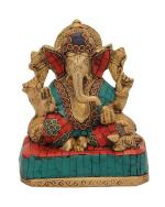 Buy Idol Collections Brown Brass Seated Ganesh Idol l GOD IDOLS Online ...