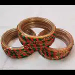 Buy BB BANGLES Ethnic Party Hand-crafted Non-Adjustable Glass ...