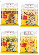 Buy PASHIV (UNPOLISHED) COMBO OF KABULI CHANA, KALA CHANA, GREEN MOONG ...
