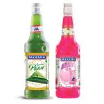 Buy Manama Paan Syrup and Bubble Gum Syrup | 750ML Each | Mixer for ...