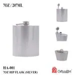 Buy GM GIFTMART 70Z SILVER FLASK MATTE 210ml 7OZ Stainless Steel Hip Flask Alcohol Drinks Online ...