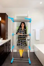 Buy LOOT-LEY stand Clothes Drying Rack Folding Clothes Rail Clothes ...