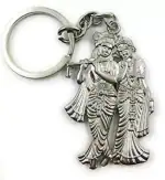 Buy GiftinGazebo Doublesided Radha Krishna Metal Silver Premium Quality ...