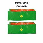 Buy MyOwnGarden 36x24x12 Inch Green Growbag for Home Gardening Pack of ...