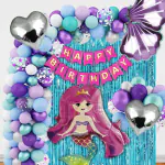 Buy House of Banter Mermaid Theme Birthday Decorations for Girls, Kids ...