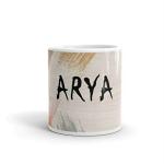 Buy Rish Arya Texture Name Theme Printed Multicolor Ceramic Coffee Mug ...