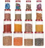 Buy SELECTOR Maroon Plastic Grocery Container (250, 350, 750 And 1200 ...