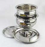 Buy Serving Handi Set With Lid Patila Set Bhagona Set -Capacity 1000ml ...