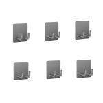 Buy VIKIJO 6 pcs Self Adhesive Hooks Stick on Heavy Duty Stainless ...