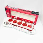 Buy Kadio 4+4 RED ABS BODY 4 Socket Extension Boards (Red, 3.6 m ...