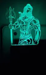 Buy GVIBE Shivji Acrylic 3D Optical Illusion Night Lamp, RGB 7 Color ...