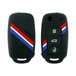 Buy Keyzone striped key cover fit for : Polo, Vento, Jetta, Ameo 3 ...