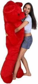 Buy 4 ft red taddy bear lovely and pri Online at Best Prices in India ...