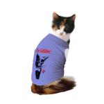 Buy Ruse The Catfather Printed Lavender Pure Cotton Cat Round Neck ...