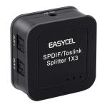 Buy Microware Digital Optical SPDIF Toslink Audio 1x3 Splitter Adapter ...