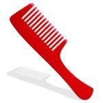 Buy Scarlet Line Professional Handmade Hair Comb with Handle Wide Teeth ...