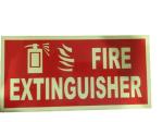 Buy PYRO GUARD FIRE EXTINGUISHER Signage Board, Red and Mild yellow in ...