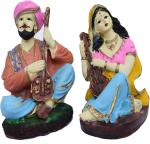 Buy Gw Creations Multicolor Polyresin Decorative Showpiece - Sitar ...