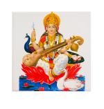 Buy SHOP BY ROOM Ceramic Devi Saraswati Tiles for Home Entrance, Temple ...