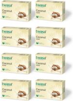 Buy Twasa Creamy Coconut Beauty Bar Natural Soap for Men and Women 800 g (Pack of 8) Online at ...