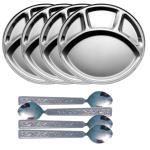 Buy SHINI LIFESTYLE Steel Aarti Pooja Thali, Bhog Thali, Tilak Plate ...