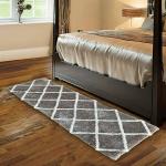 Buy ROYAL TREND Polyester Shaggy Designer Bedside Runner// Rugs for ...