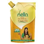Buy nella Refined Rice Bran Oil 1ltr Pack of 2 Online at Best Prices in ...