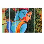 Buy KUBE Lord Krishna lifting the Mountain 7 mm MDF Sparkal Lamination ...