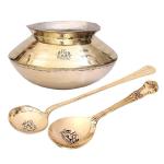 Buy ROYALSTUFFS 4 Liter Traditional Brass Handi Pot for Cooking ...