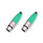 Buy MX 4 Pin XLR Female to Male Connector High Conductivity and Ultra ...
