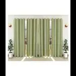 Buy PARDA SANSAR Solid Look Polyester Crush 4 Piece Curtain Set ...