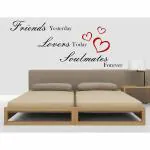 Buy Wallzone Black Vinyl Quotes Small Wallsticker, 60 X 25 Cm Online at ...