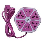 Buy Hexagon Shape Multicolor Socket Extension Board Online at Best ...
