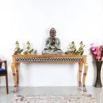 Buy DZYN Furnitures Lustrous Solid Wood Console Table (Teak) Online at Best Prices in India ...