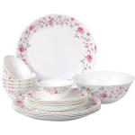 Buy cello Pack of 19 Opalware Imperial Rose Fantasy Opalware Dinner Set ...